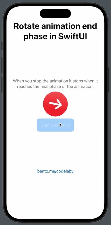 Rotate animation end phase in SwiftUI - YouTube