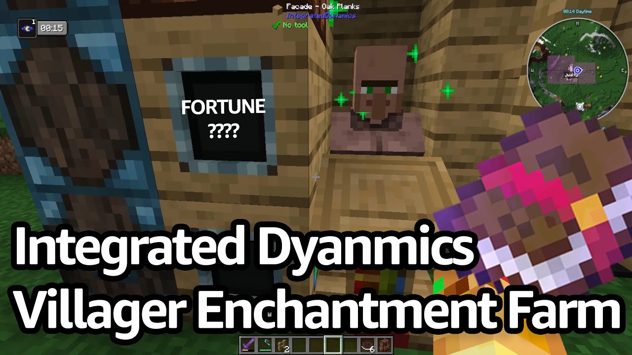 Integrated Dynamics Villager Enchantment Farm - YouTube