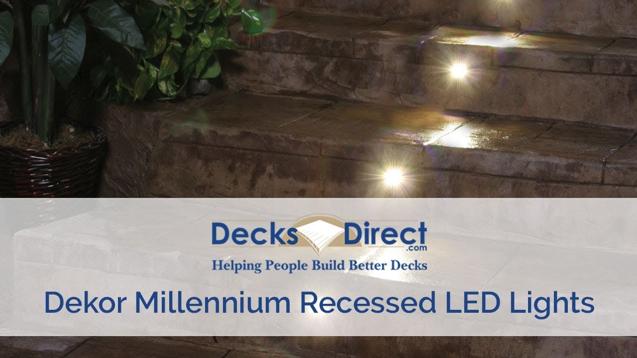 Millennium Recessed LED Lights by Dekor - YouTube