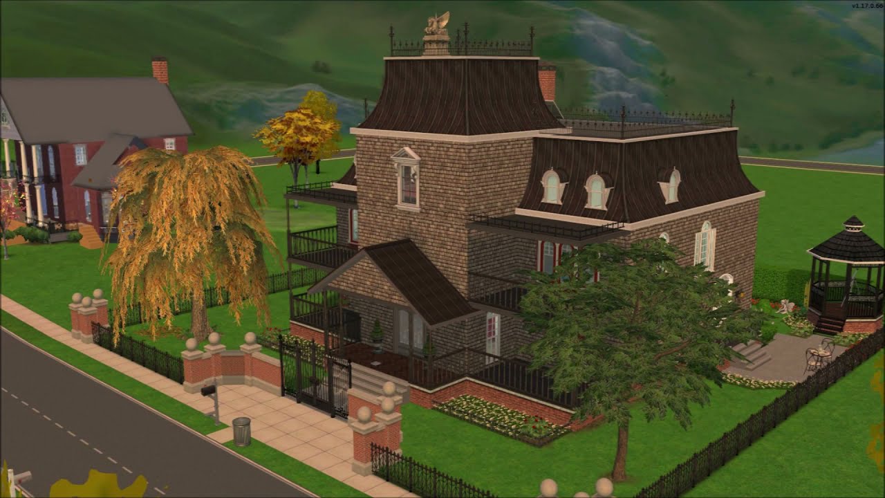 The Sims 2 | Goth Manor Home Renovation | Pleasantview Makeover - YouTube
