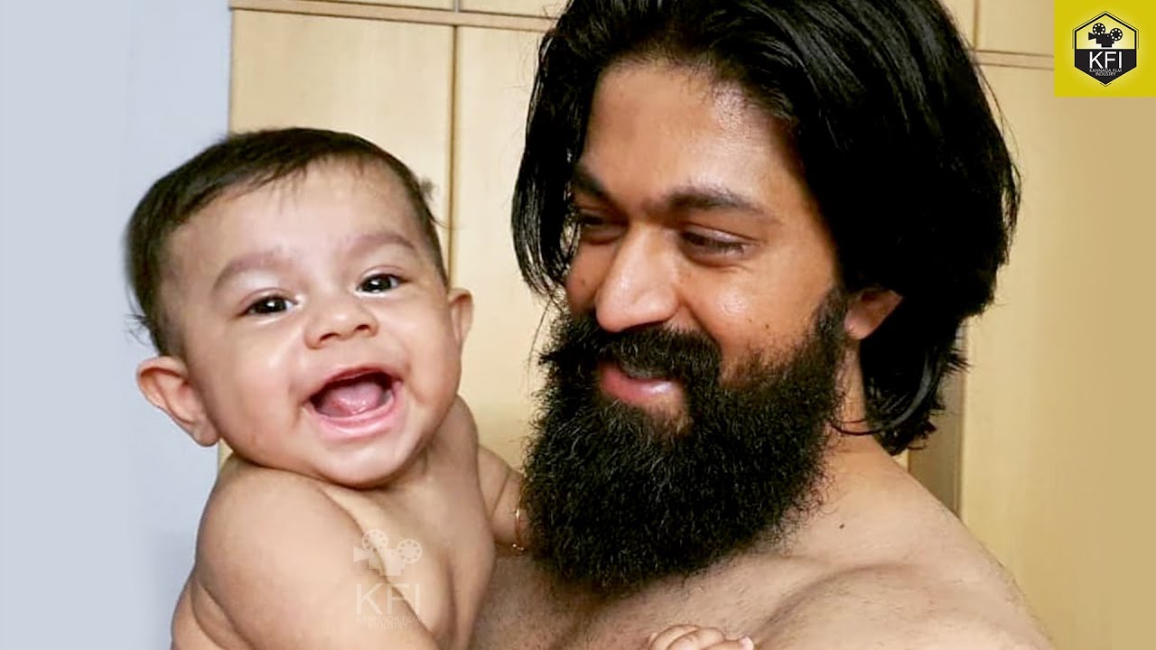 Rocking Star Yash Playing With Son During Lockdown | #KGF Yash Son ...