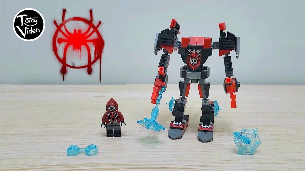 Spider-man Mech - Miles Morales | MG318A | LEGO Compatible - YouTube