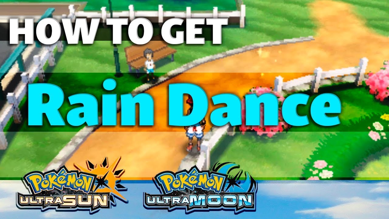 HOW TO GET TM Rain Dance in Pokemon Ultra Sun and Moon - YouTube