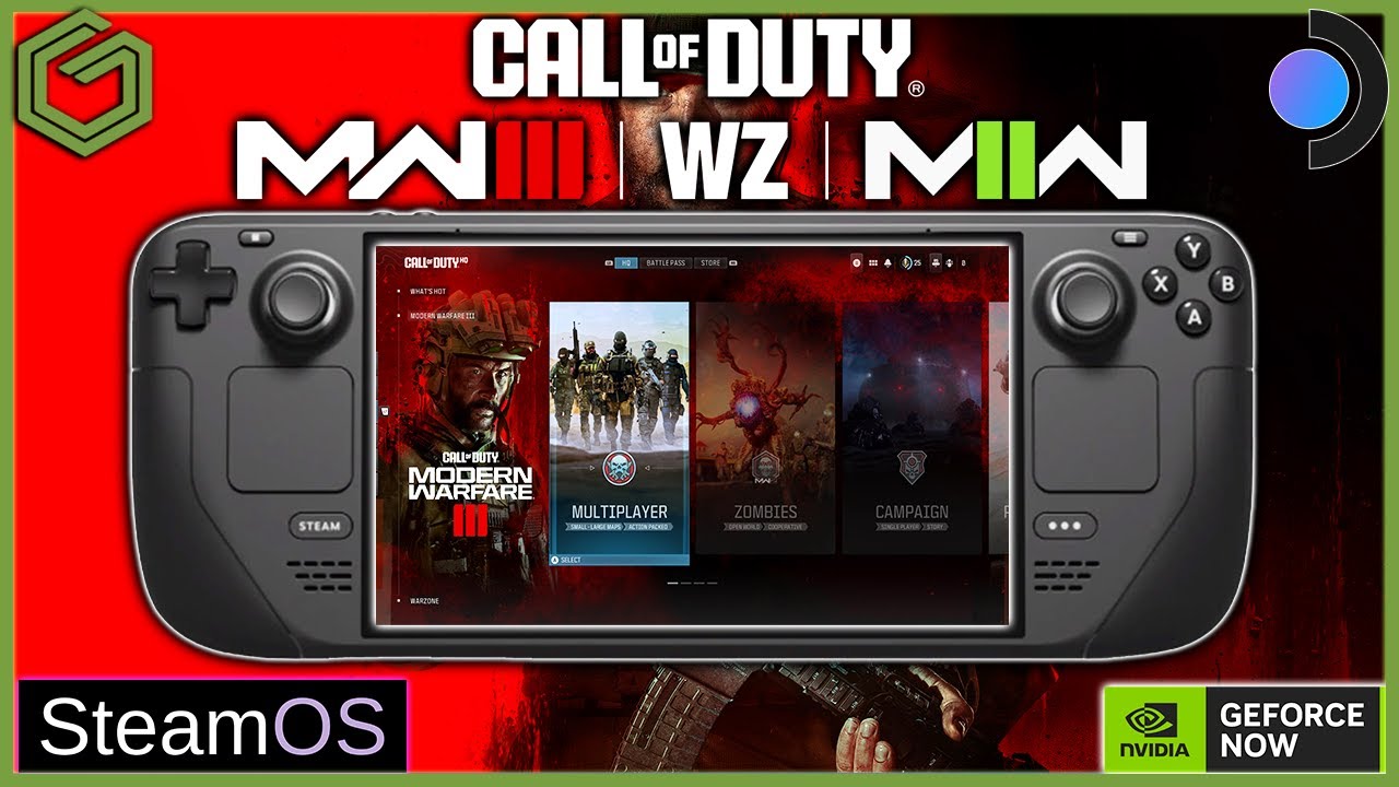 Call of Duty MW3 MW2 & Warzone on the Steam Deck with GeForce NOW - YouTube