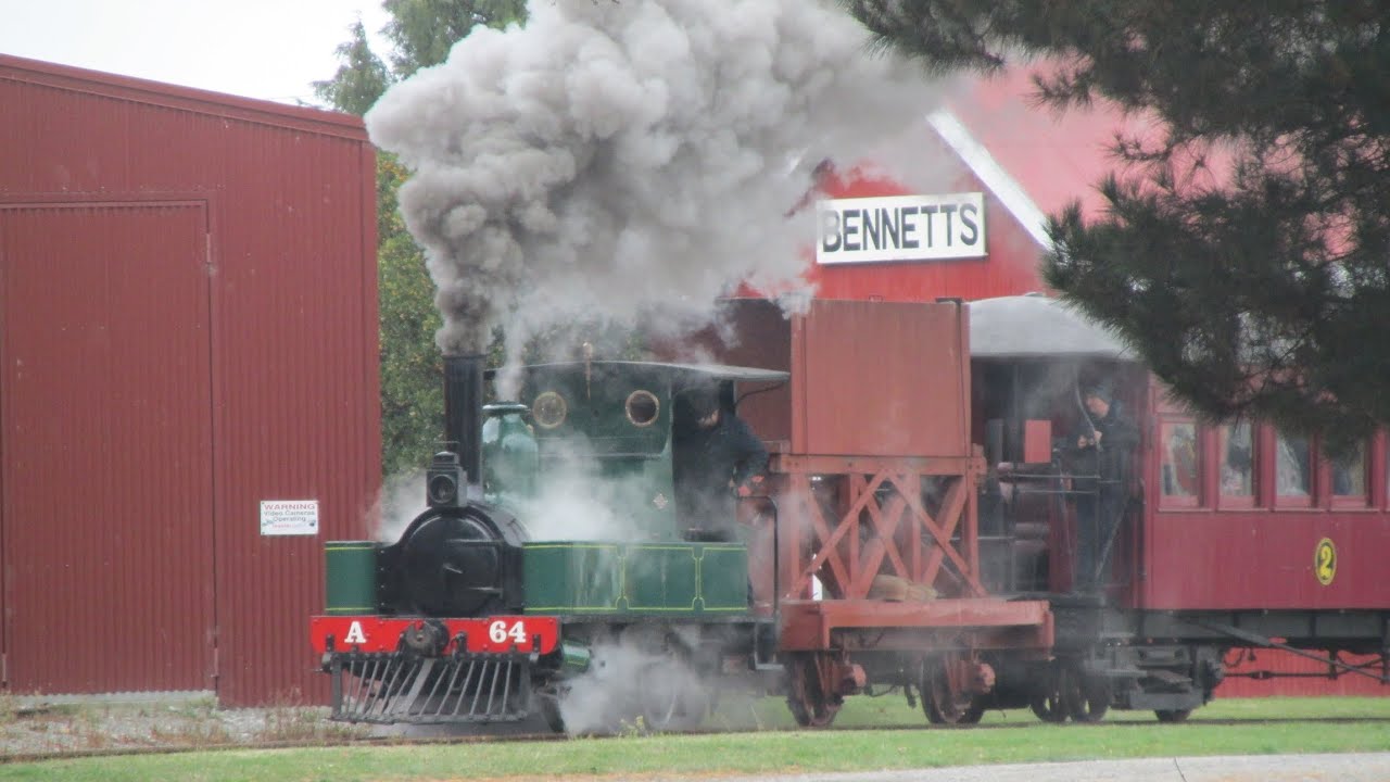 NZ A Class A64 Locomotive | Plains Railway Museum - Ashburton - YouTube