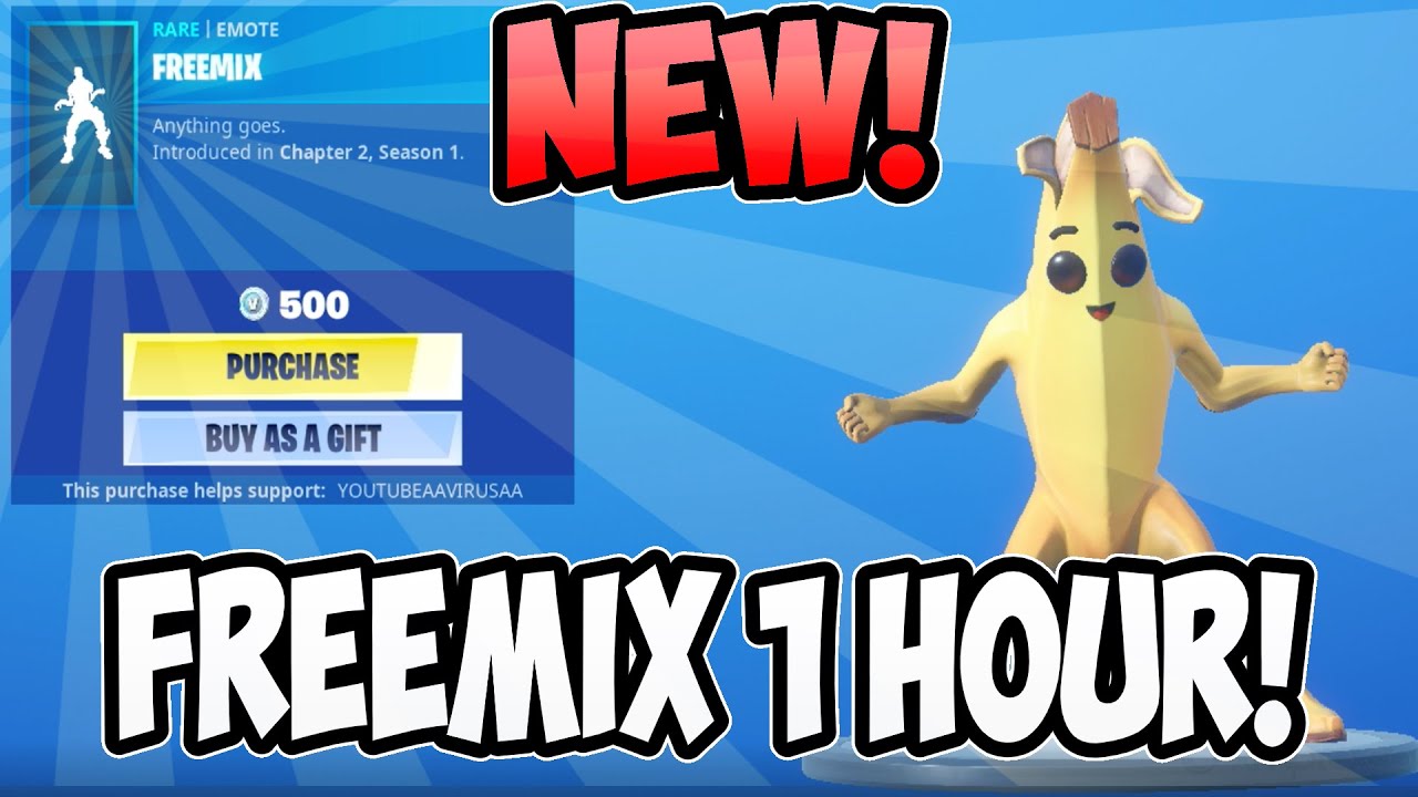 FREEMIX 1 Hour! NEW Fortnite Emote!!!🔴 - YouTube