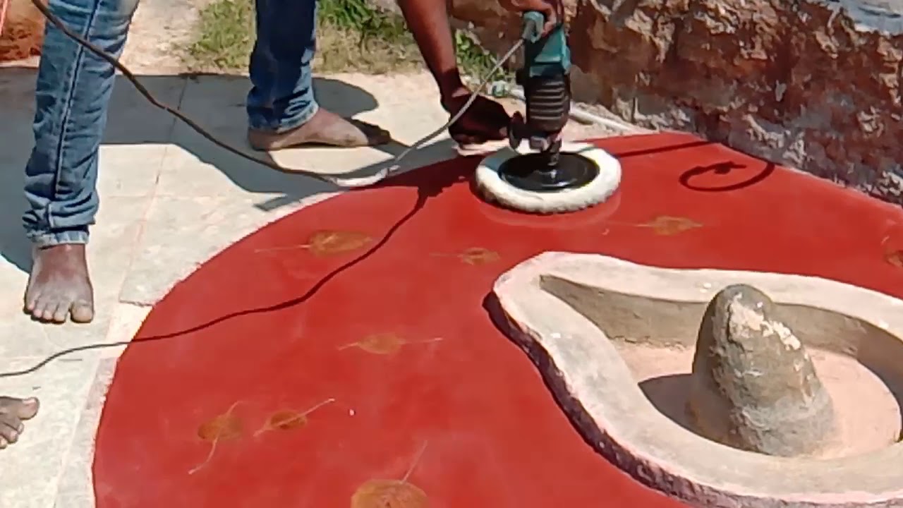 Red oxide floor work design and polishing mohanraj 7708880461 ...