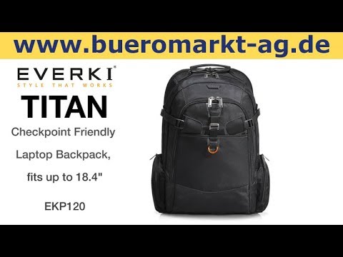 Everki Laptop-Rucksack Titan, EKP120, bis 18,4 Zoll / 46,73 cm ...