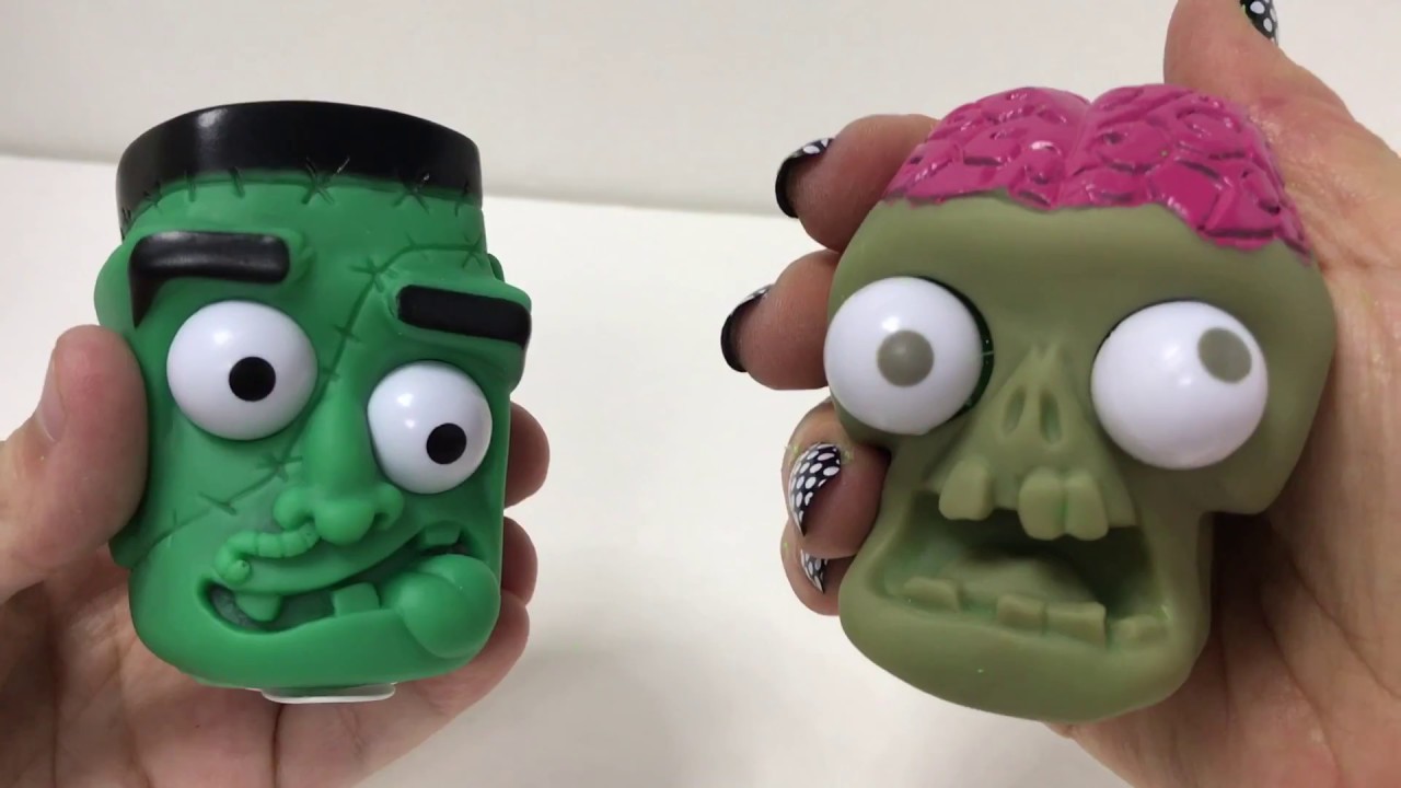Monster Gutz Zombie Head Ooze Slime Toy - Slimy Eyeballs Popping Out ...