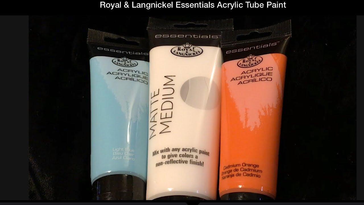 How to use Royal & Langnickel Essentials Acrylic Tube Paint (Saturday ...