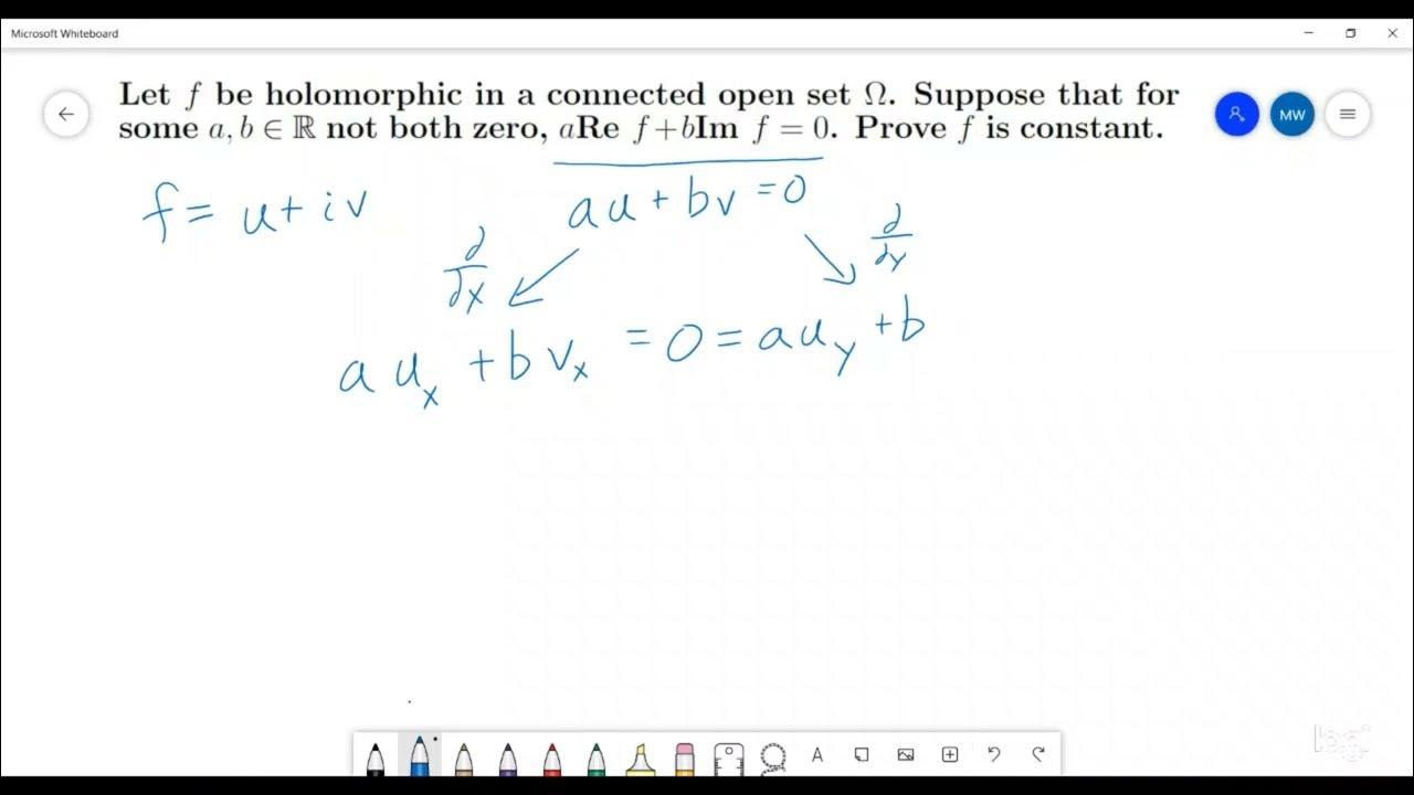 Showing That A Holomorphic Function Is Constant A Complex Analysis Exercise Youtube
