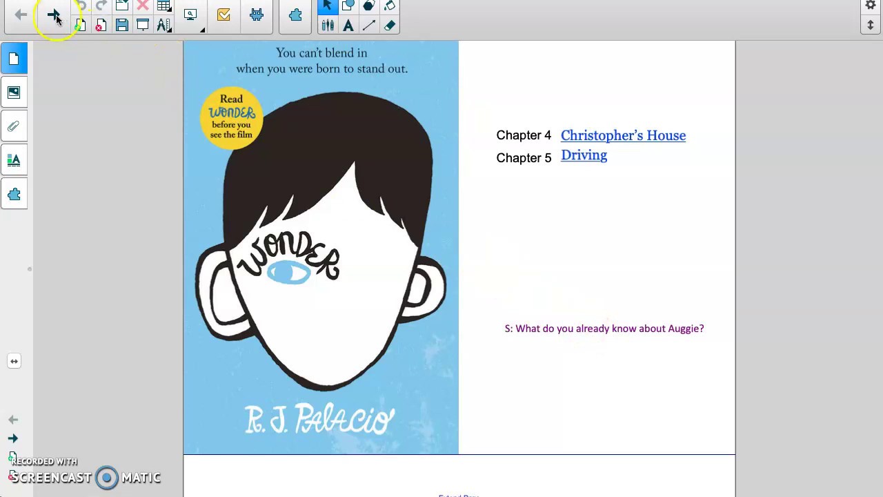 Wonder - Chapters 4 and 5 - YouTube