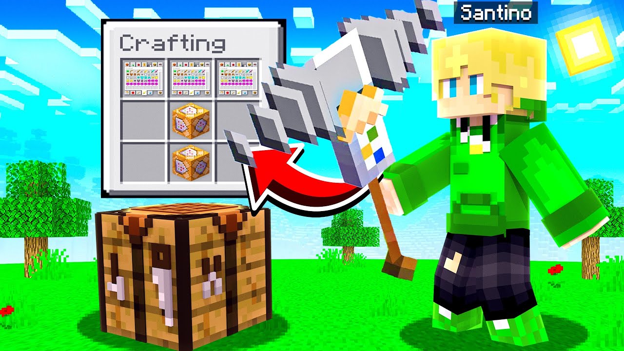 Minecraft, Maar Ik Kan Creative Mode Items Craften! - YouTube