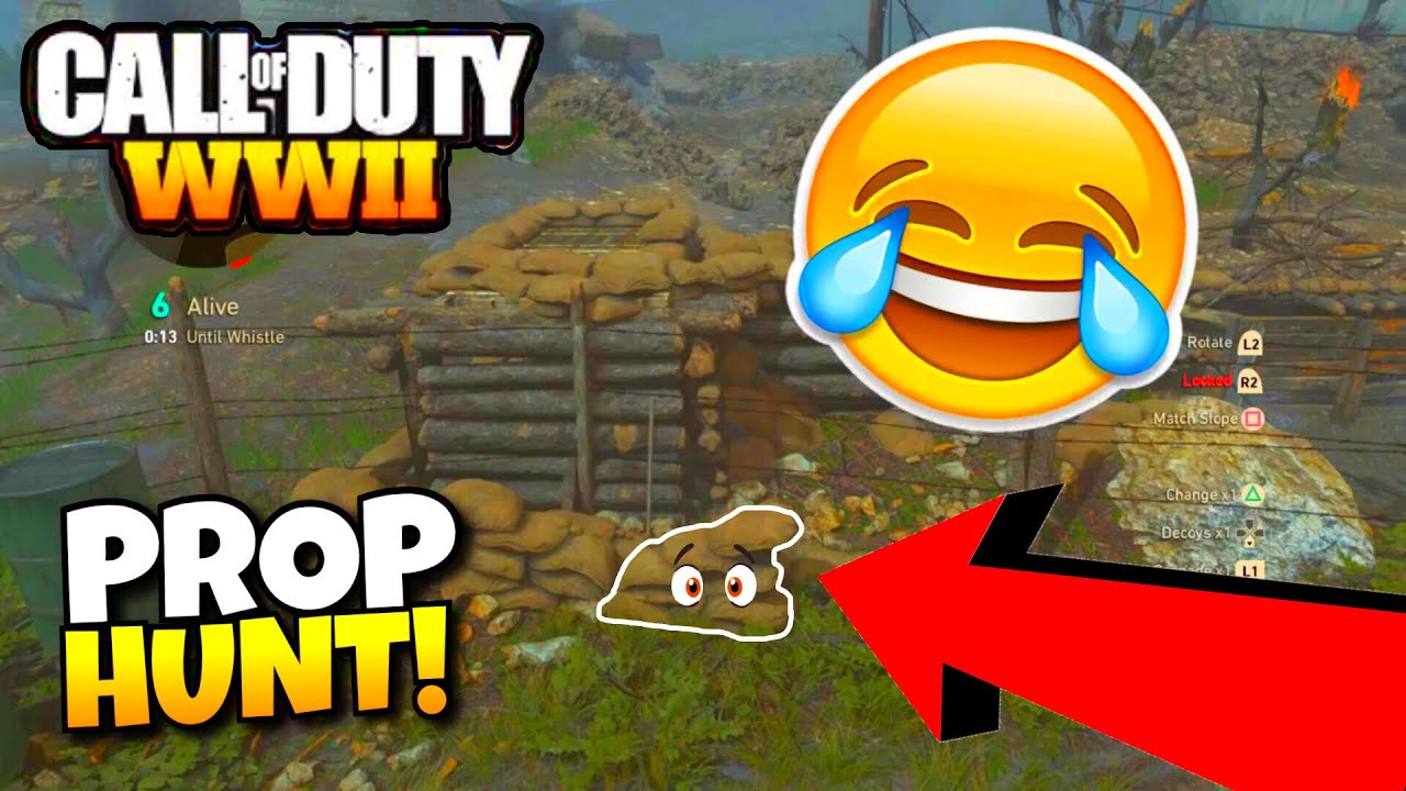COD WW2 PROP HUNT! FUNNY MOMENTS WORLD WAR 2 PROP HUNT - YouTube