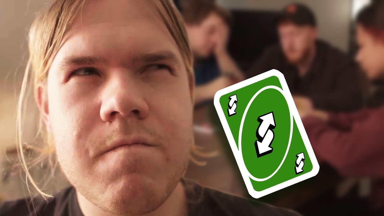 when you get hit with a UNO reverse card - YouTube