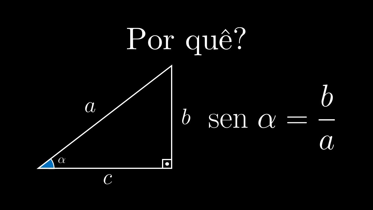 Por Que o Seno é o Cateto Oposto Dividido pela Hipotenusa? (Explicação ...