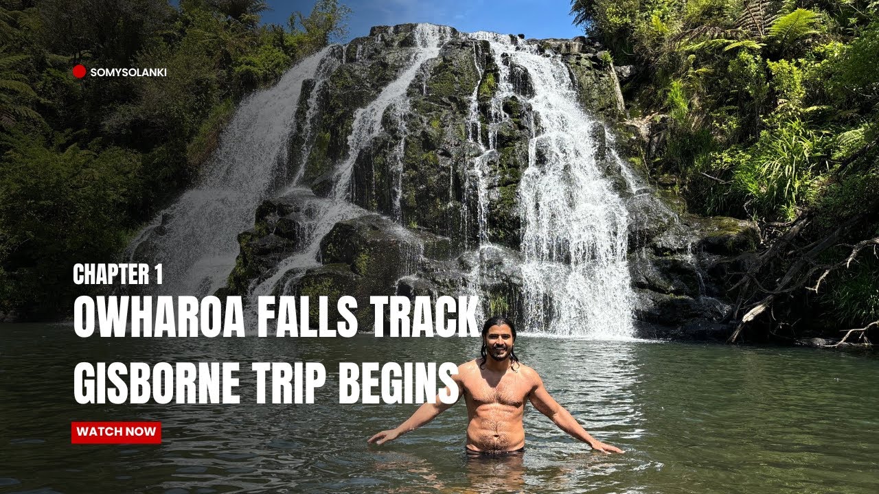 Owharoa falls | Gisborne trip begins | Waterfalls | Couple Travel vlogs | Indochinese | New ...