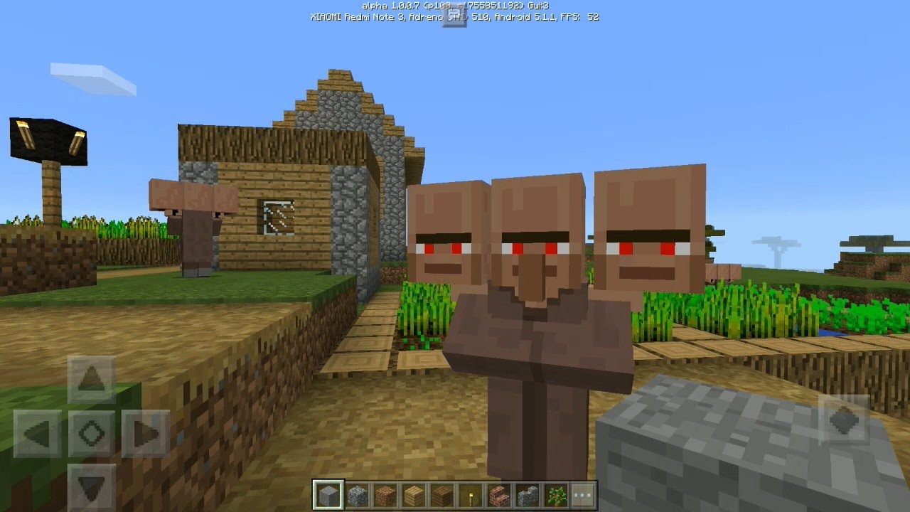 Minecraft Indonesia - Villager Boss (Add-On MCPE 1.0.0.7) - YouTube