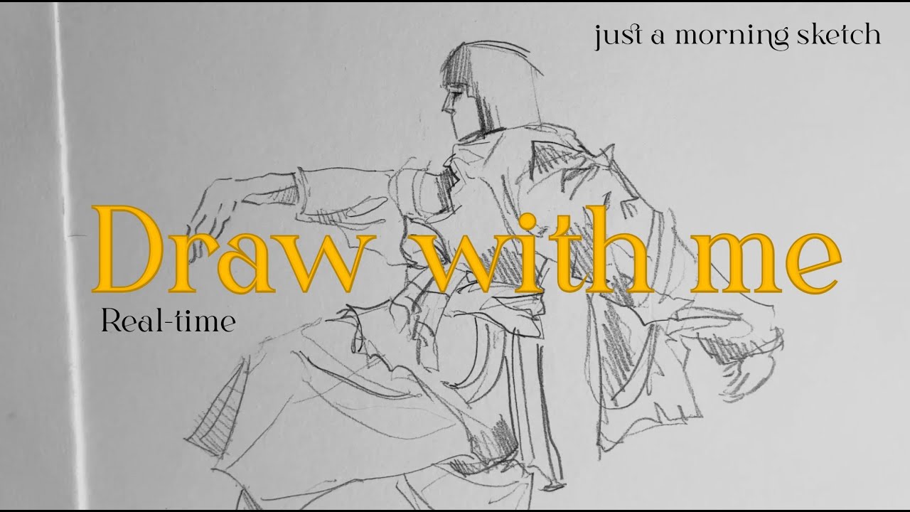 morning sketch ️having a routine || draw with me - YouTube