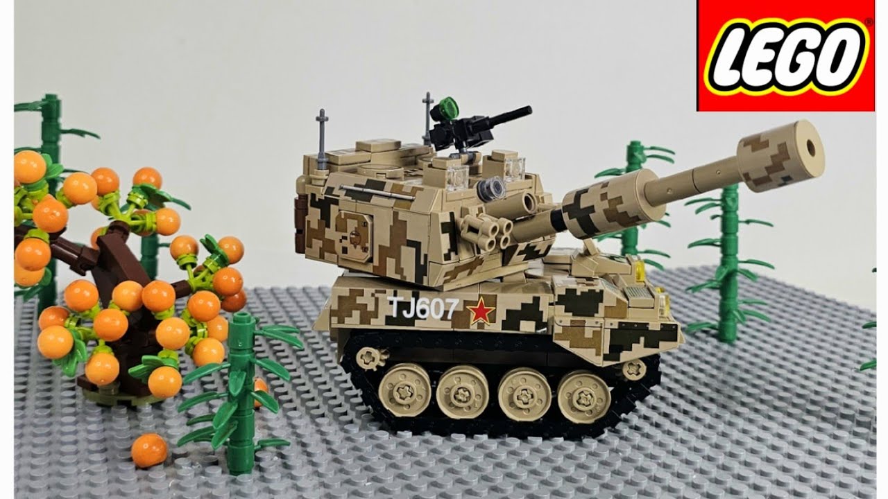 How to build | LEGO Brick Tank Model PLZ-05 #legostyle #legospeedbuild ...