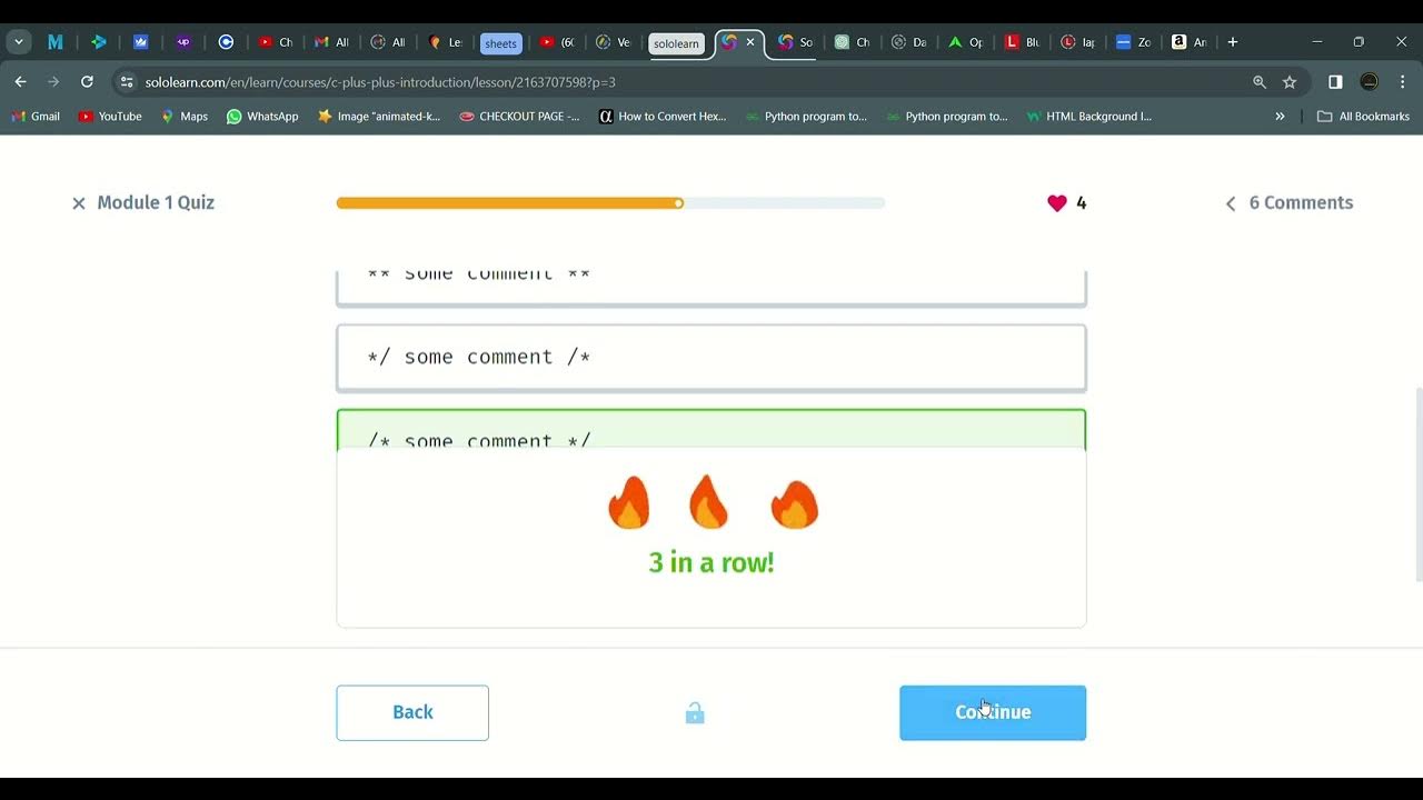 09 Module 1 Quiz Introduction To C Sololearn Youtube