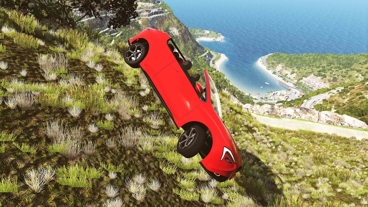 Cliff Drops Car Game #11 - BeamNG DRIVE | BeamRage - YouTube
