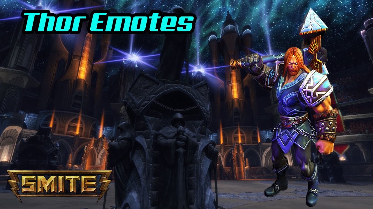 Smite - Thor Emotes - YouTube