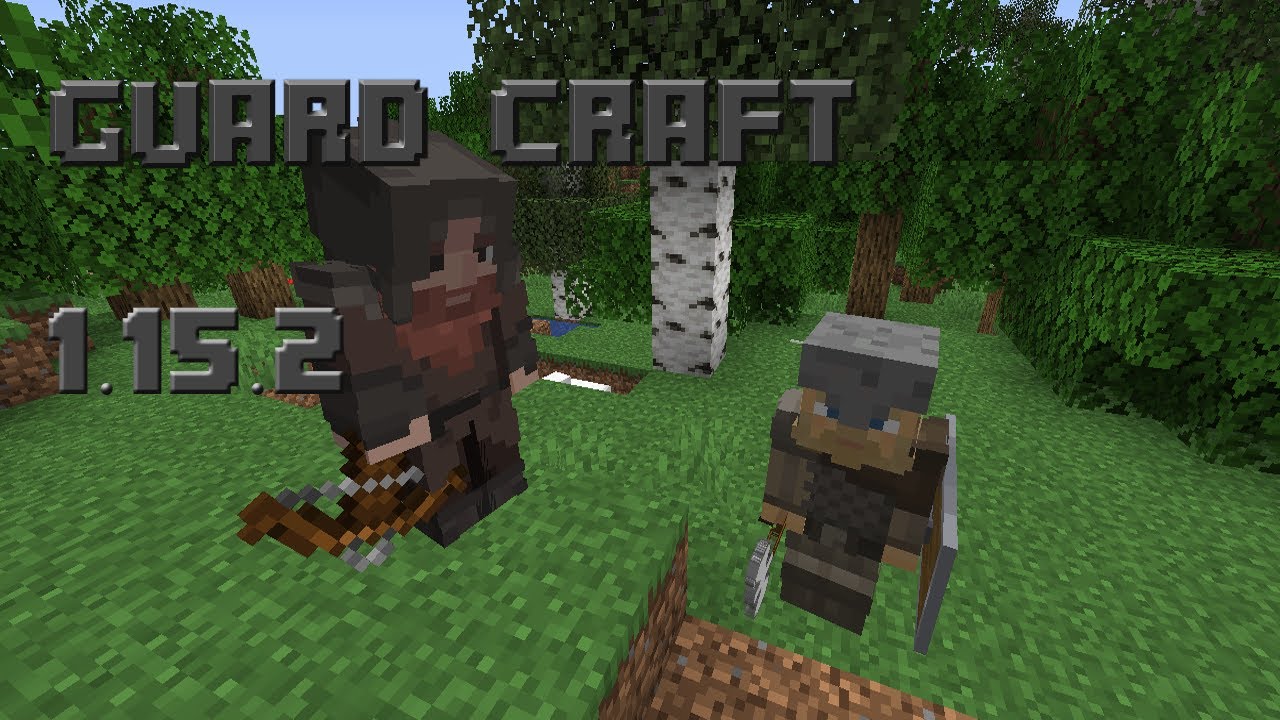 GUARD CRAFT MOD - 1.15.2 - 1.14 ¡RECLUTA A TUS SOLDADOS! - YouTube