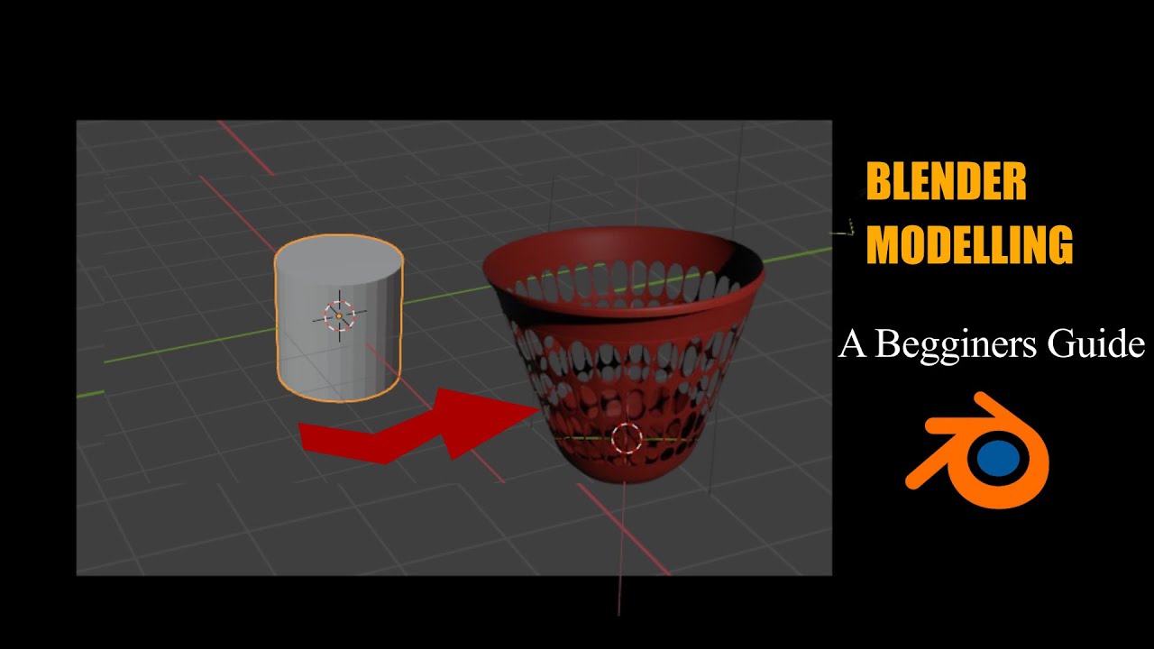 Modelling a Dust Bin In Blender| A Beginners Guide - YouTube