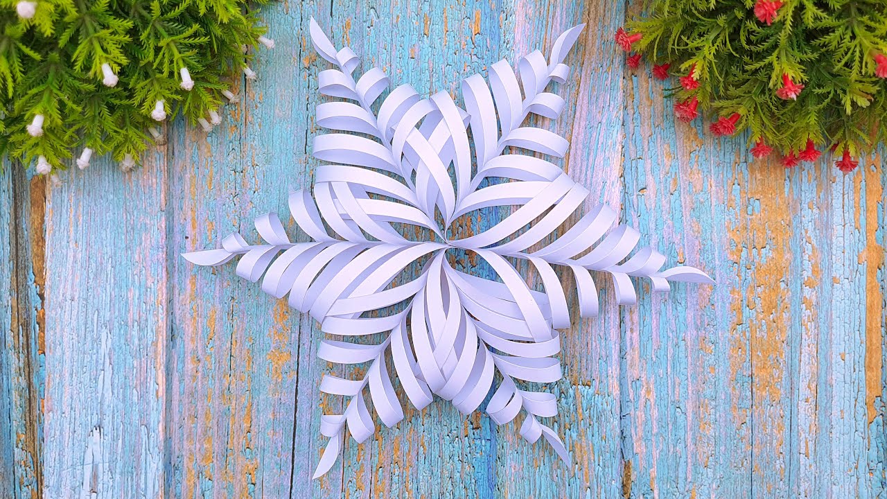 Christmas Snowflakes Making Ideas | 3D Christmas Tree Ornaments ...