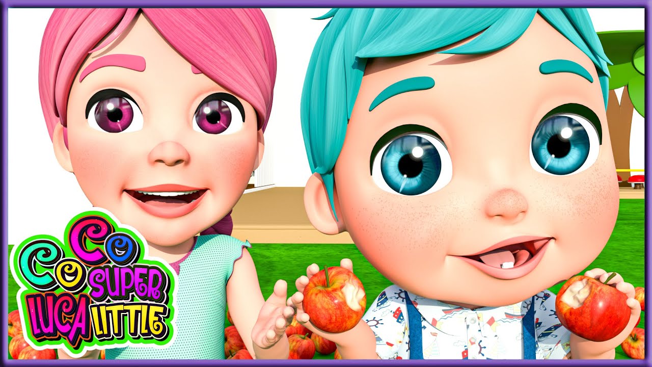 Five Red Apples + More | Kids Funny Songs | Coco Super Luca Little ...