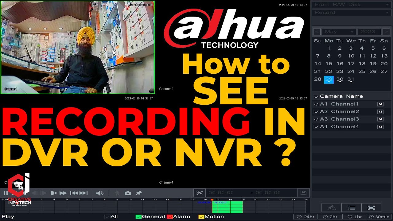 HOW TO SEE RECORDING IN Dahua DVR OR NVR IN EASY STEPS | CREATIVE ...