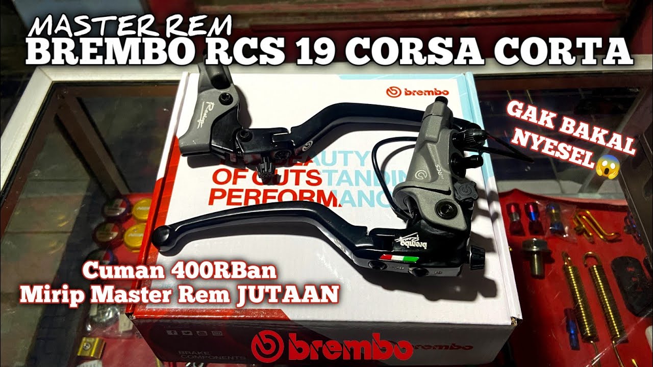 REVIEW MASTER REM PALING VIRAL | Master Rem Brembo RCS 19 Corsa Corta ...