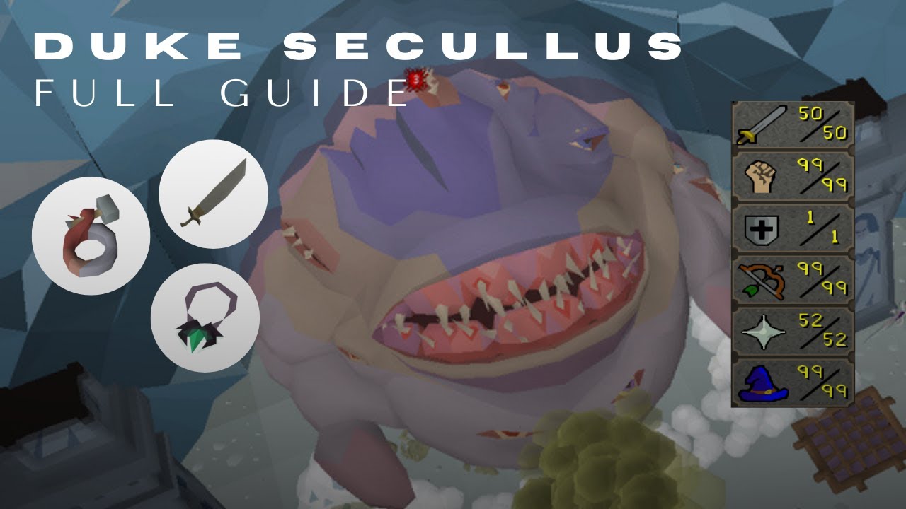 50 Attack Pure - Duke Sucellus - DT2 Boss Full Gameplay [OSRS] - YouTube