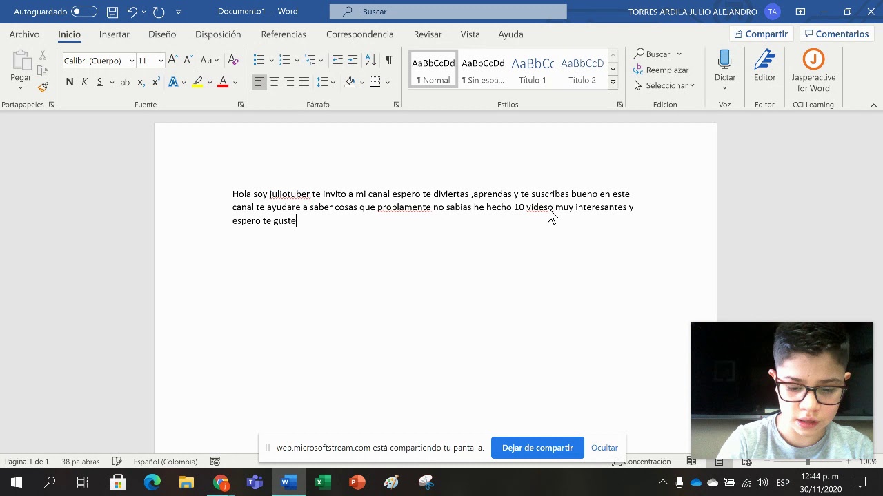 Como saber cuantas palabras tienes en un documento de Word 😮👌 - YouTube
