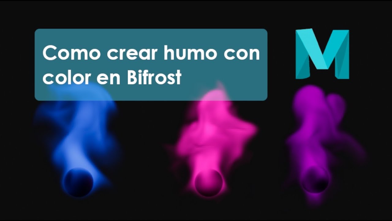 Como Crear Humo con color en Bifrost con Maya - YouTube