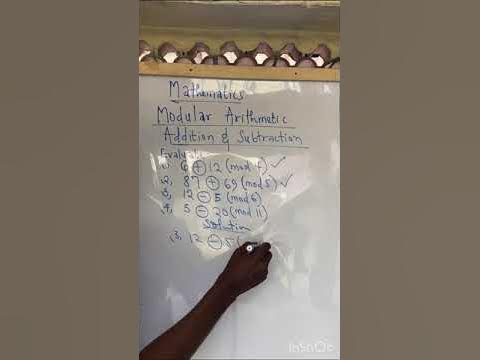 Addition and subtraction in modular arithmetic - YouTube