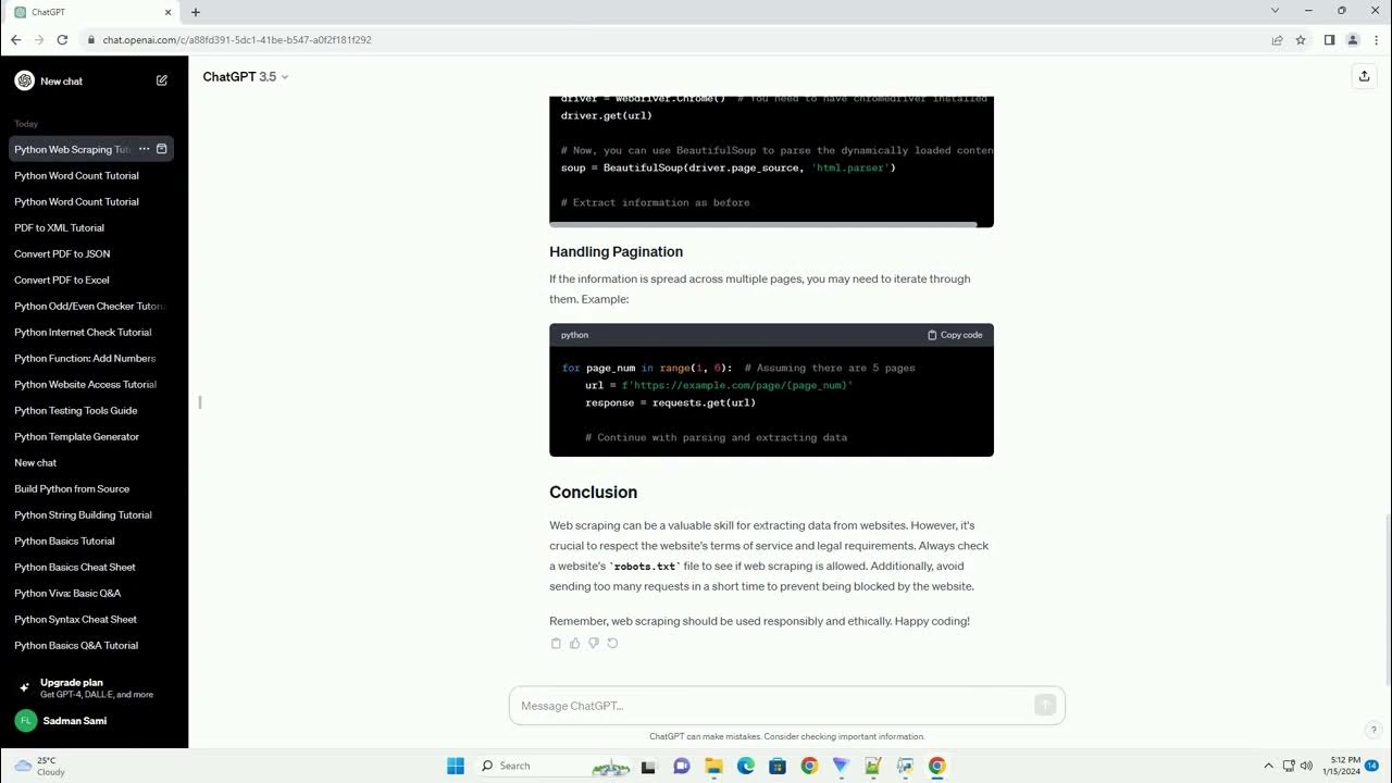python code to crawl a website - YouTube