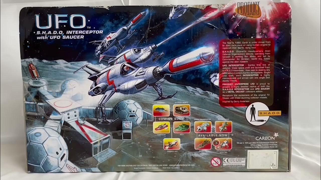 2003 Gerry Andersons UFO S.H.A.D.O. Interceptor With UFO Saucer Die-cast Metal Collectors Model ...