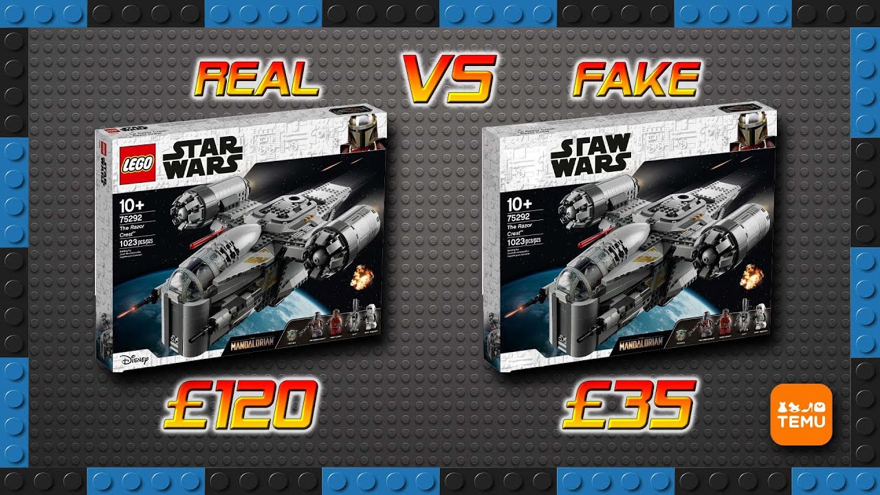 Fake vs Real LEGO Star Wars Razorcrest from TEMU - YouTube