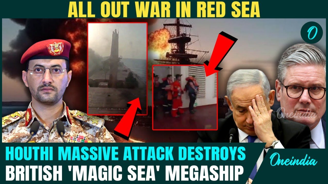VIDEO: Houthi Strike SINKS British Ship In Red Sea | Attack On 'Magic ...