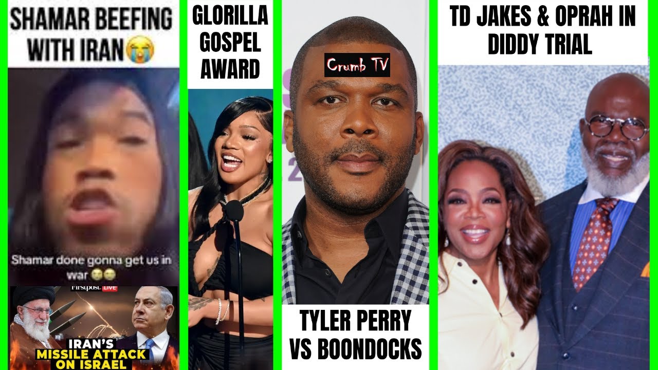 SHAMAR VS IRAN, GLORILLA GOSPEL AWARD, TYLER PERRY VS BOONDOCKS, TD ...