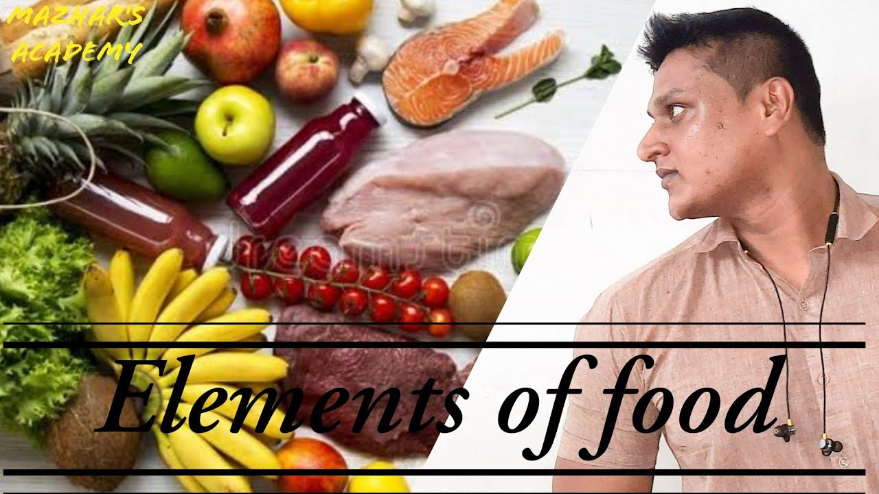 Elements of Food|Food parts| Diets and Nutrition|Mazhar's Academy - YouTube