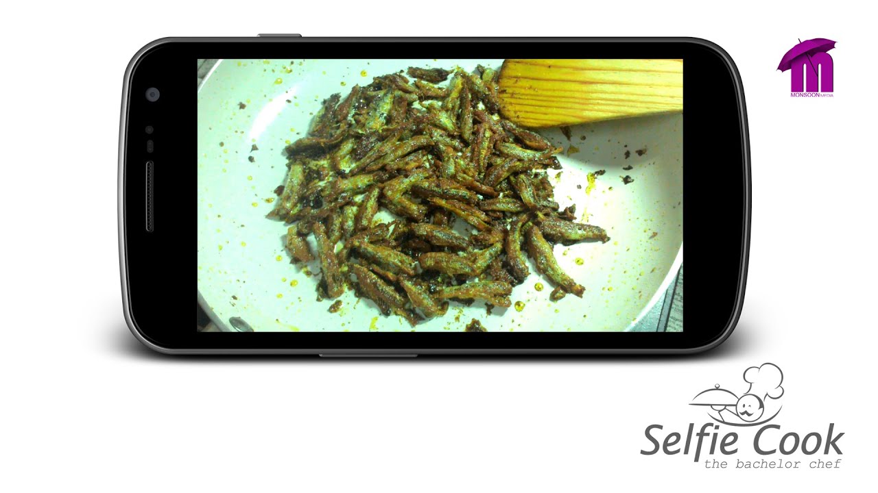 Selfie Cook #1 Indian Anchovy Fry | Natholi Fry | Netholi Fry | Kerala ...