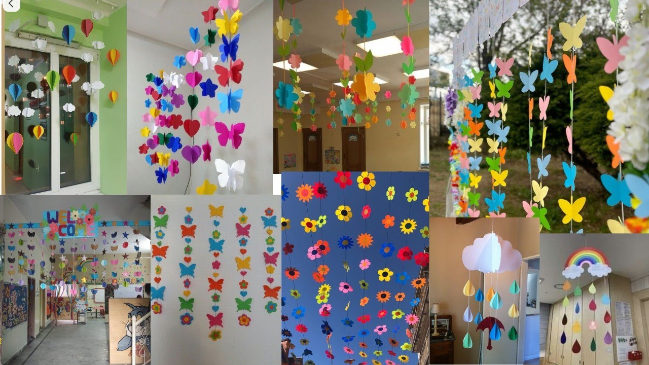 DIY Paper wall hanging craft ideas/Hanging craft ideas for School ...