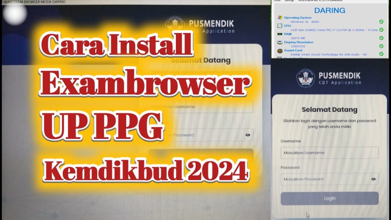 Cara Instal ExamBrowser Untuk Ujian Pengetahuan UP PPG 2024 Kemdikbud ...