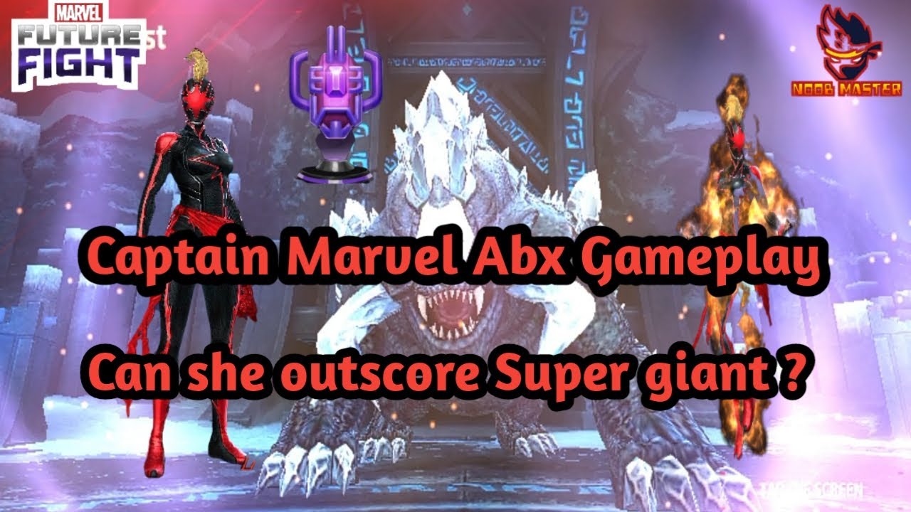 Captain Marvel Abx Gameplay | Noobmaster | Marvel Future Fight - YouTube