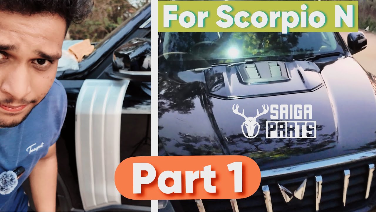 Transforming My Scorpio N with SAIGA Accessories! 🔥 (Door Drip, Lower ...