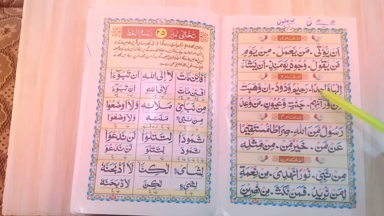 📗📗🌺🌺 Idgam mal gunnah 🌺🌺📗📗 - YouTube