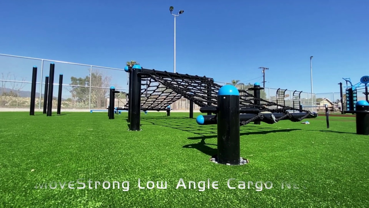 MoveStrong FitGround and Obstacle Course Low Cargo Net - YouTube